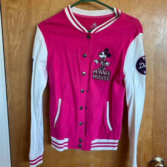 Disney | Jackets & Coats | Disney Minnie Mouse Letterman Jacket | Poshmark